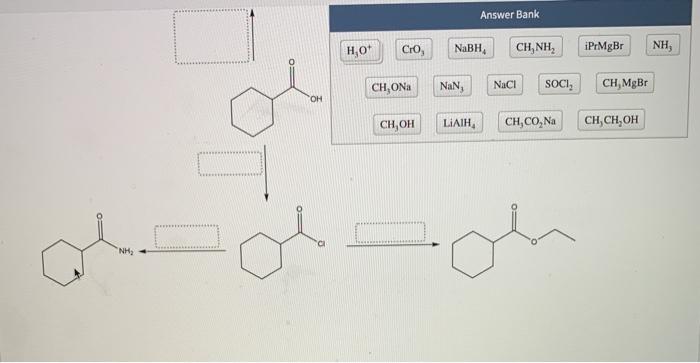 Solved Place the best reagent and conditions in the bins for | Chegg.com