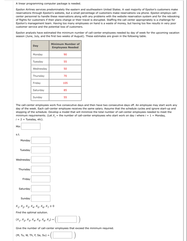Solved A linear programming computer package is | Chegg.com