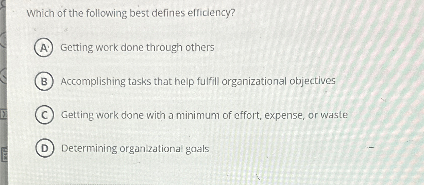 Solved Which of the following best defines | Chegg.com