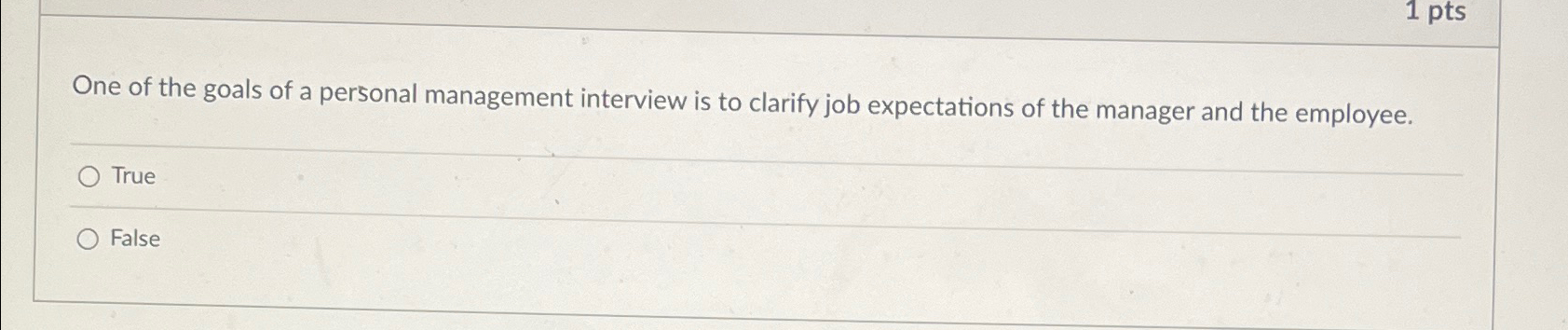 Solved 1 ﻿ptsOne of the goals of a personal management | Chegg.com