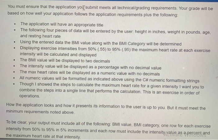 Solved Assignment Requirements In this application we are | Chegg.com