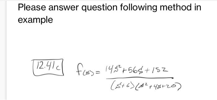 Solved Please answer question following method in example | Chegg.com