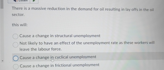 Solved There is a massive reduction in the demand for oil | Chegg.com