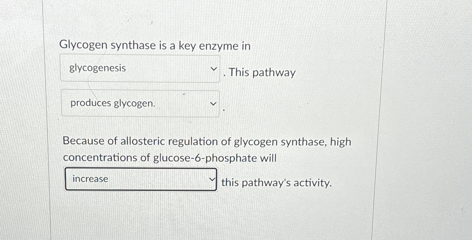 Solved Glycogen synthase is a key enzyme inThis | Chegg.com