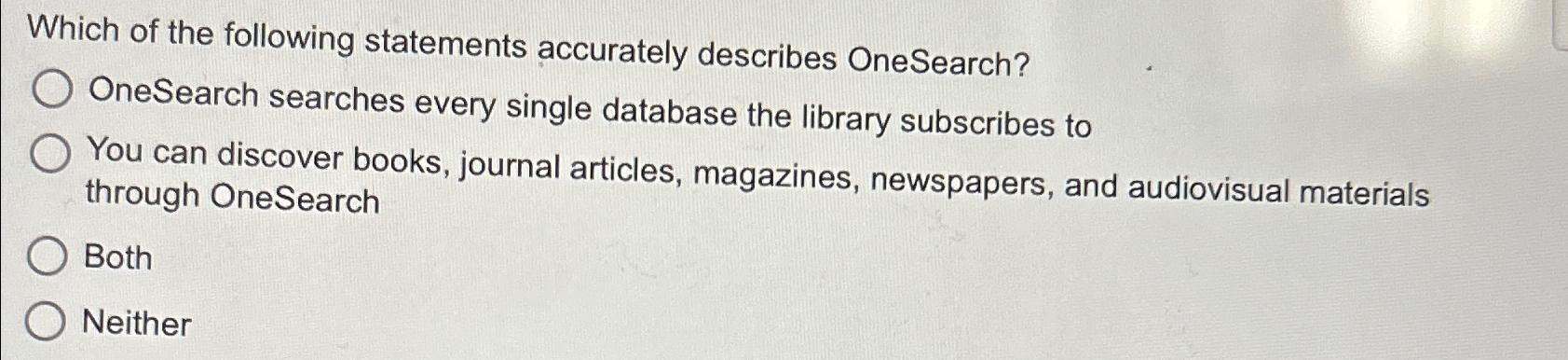 Solved Which of the following statements accurately | Chegg.com