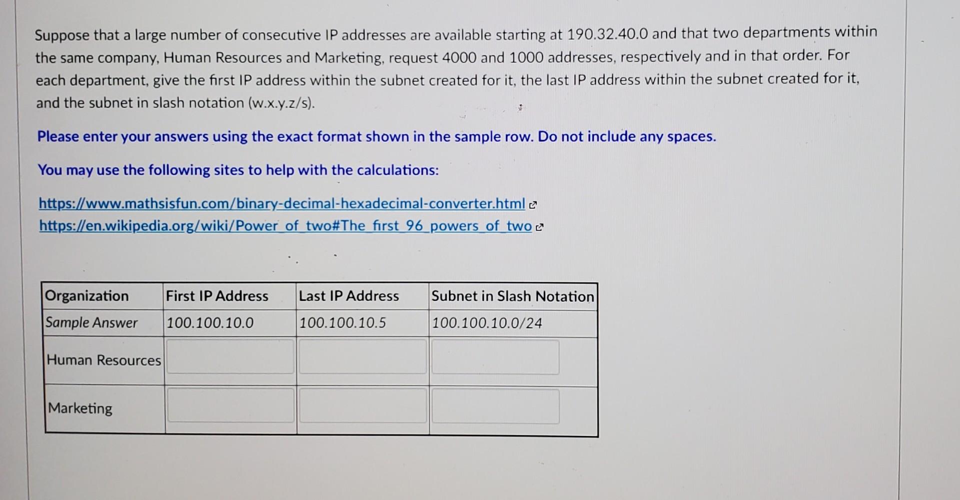 Suppose that a large number of consecutive IP | Chegg.com
