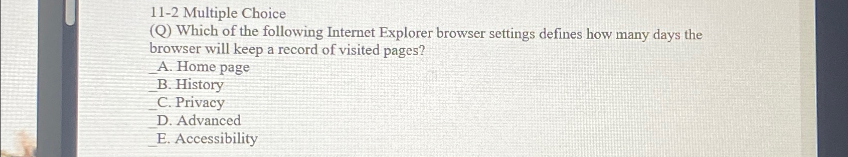 Solved 11-2 ﻿Multiple Choice(Q) ﻿Which of the following | Chegg.com