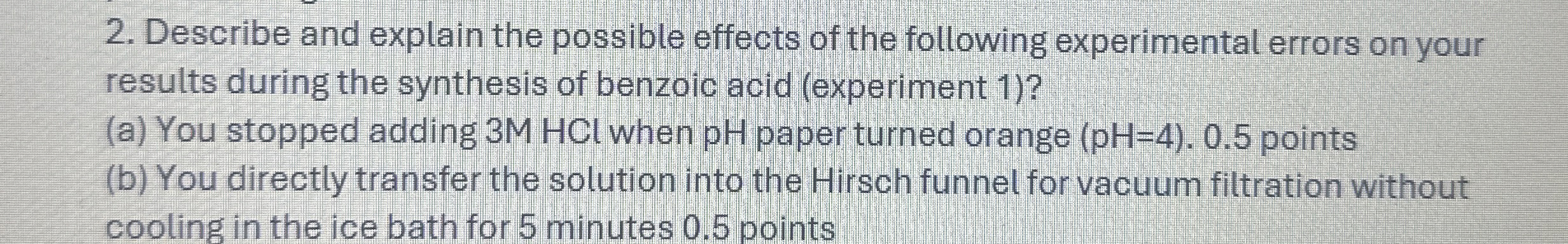 Solved Describe and explain the possible effects of the | Chegg.com