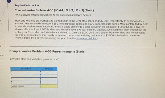Solved Required information Comprehensive Problem 4-55 (LO | Chegg.com Solved Required information Comprehensive Problem 4-55 (LO | Chegg.com