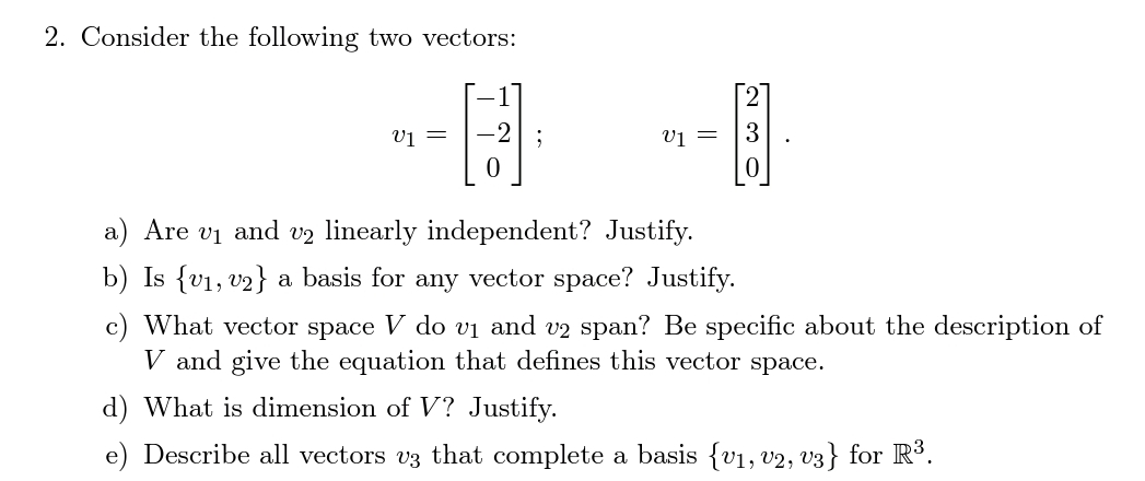 Solved Consider the following two | Chegg.com