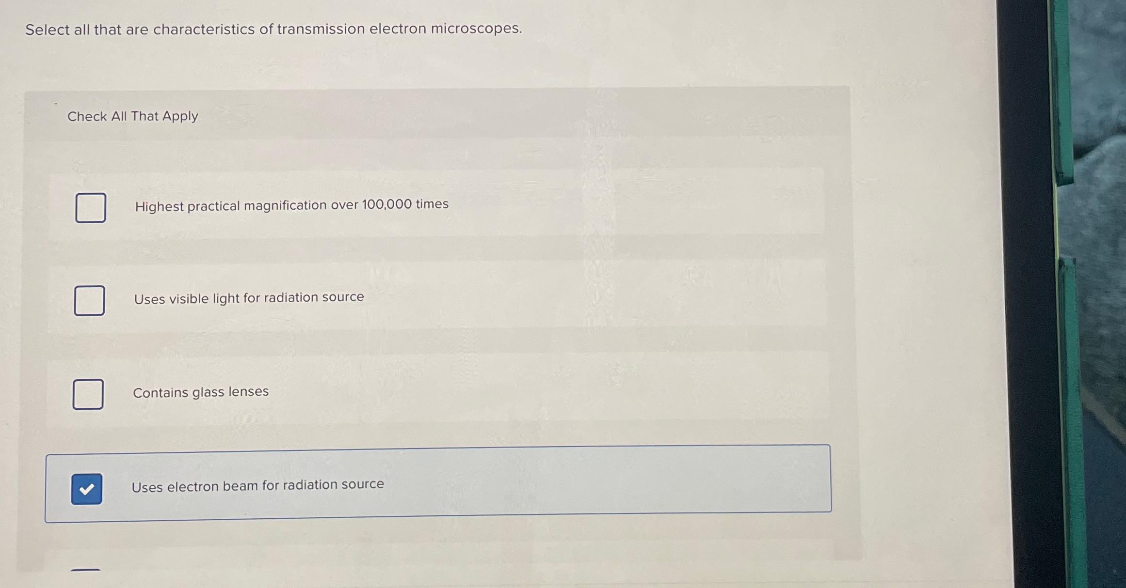 Solved Select all that are characteristics of transmission | Chegg.com