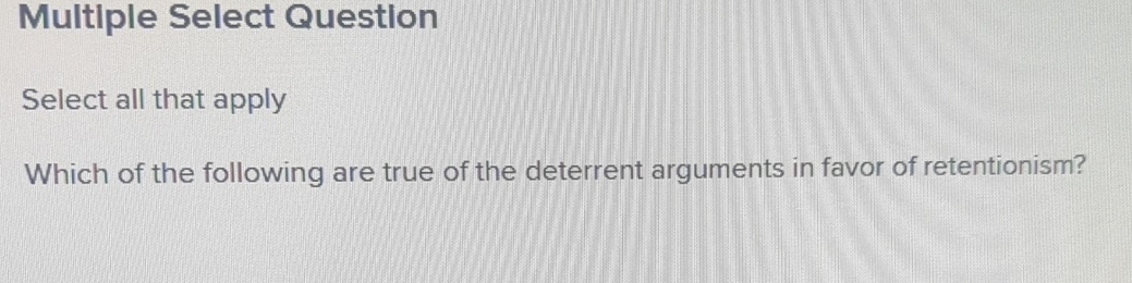 Solved Multiple Select QuestionSelect all that applyWhich of | Chegg.com