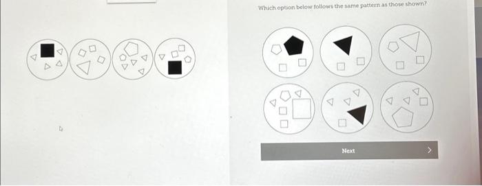 Solved a Which option below follows the same pattern as | Chegg.com