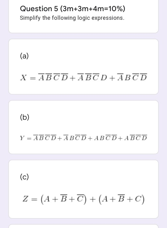 Solved (a) Convert the Boolean expression to its Minterm | Chegg.com