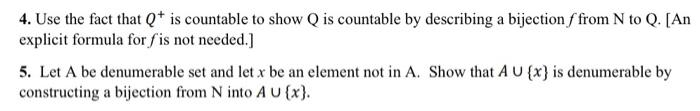 Solved 4. Use the fact that Q+is countable to show Q is | Chegg.com