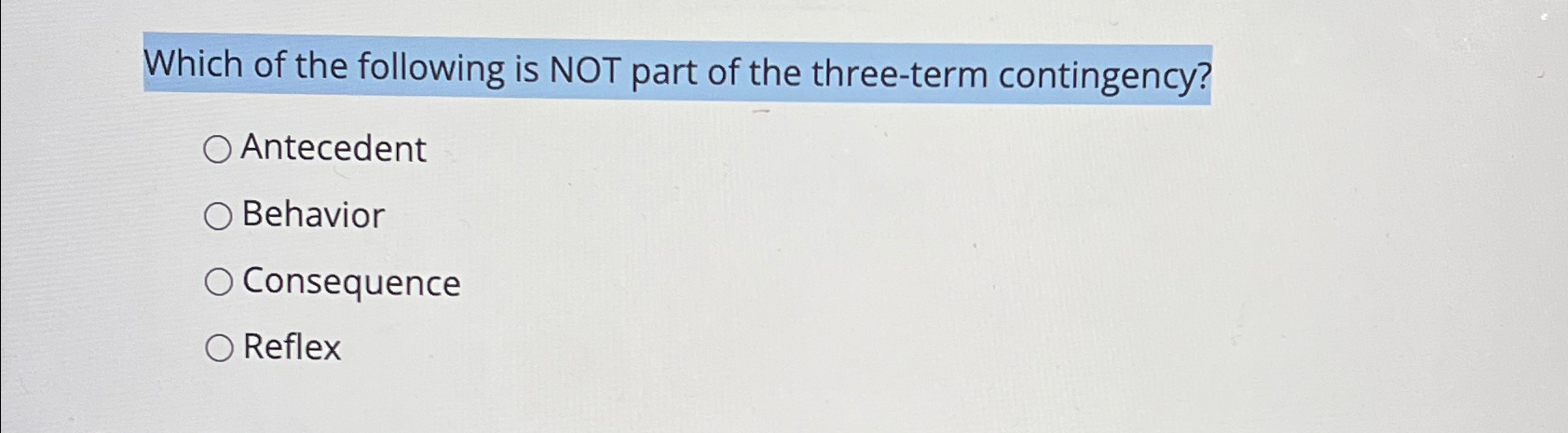 Solved Which of the following is NOT part of the three-term | Chegg.com
