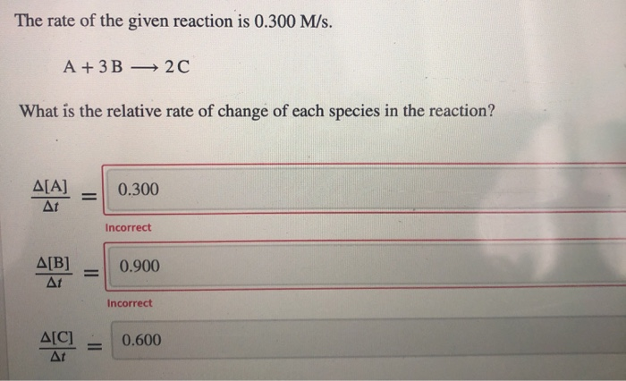 Solved The Rate Of The Given Reaction Is 0 300 M s A 3B Chegg solved-the-rate-of-the-given-reaction-is-0-300-m-s-a-3b-chegg