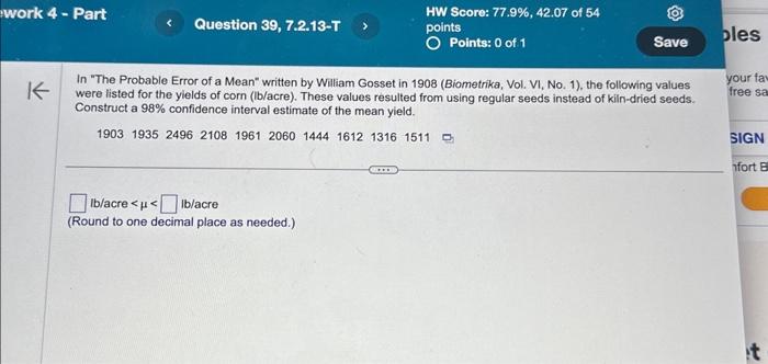 Solved Listed are amounts of arsenic ( μg, or micrograms, | Chegg.com