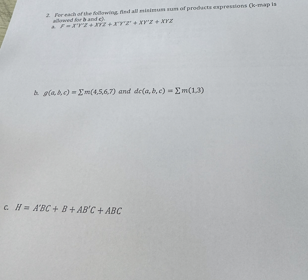 Solved For each of the following, find all minimum sum of | Chegg.com