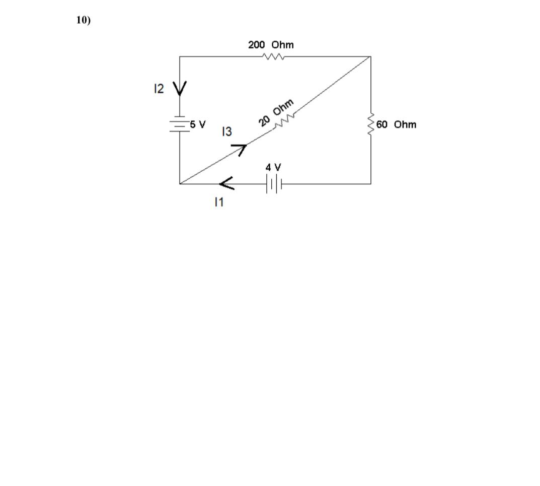 Solved Please find all the currents and voltages across each | Chegg.com