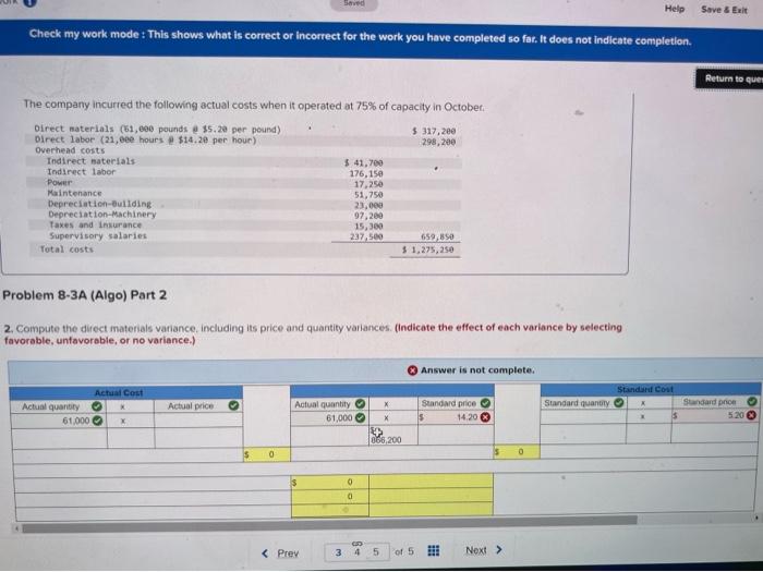 Solved Required information Problem 8-3A (Algo) Flexible | Chegg.com