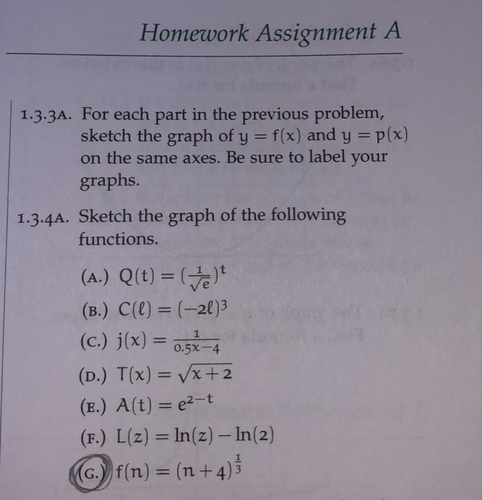 Solved Homework Assignment A 133a For Each Part In The 6461