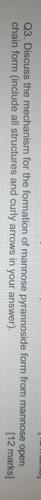 Solved Du] Q3. Discuss the mechanism for the formation of | Chegg.com