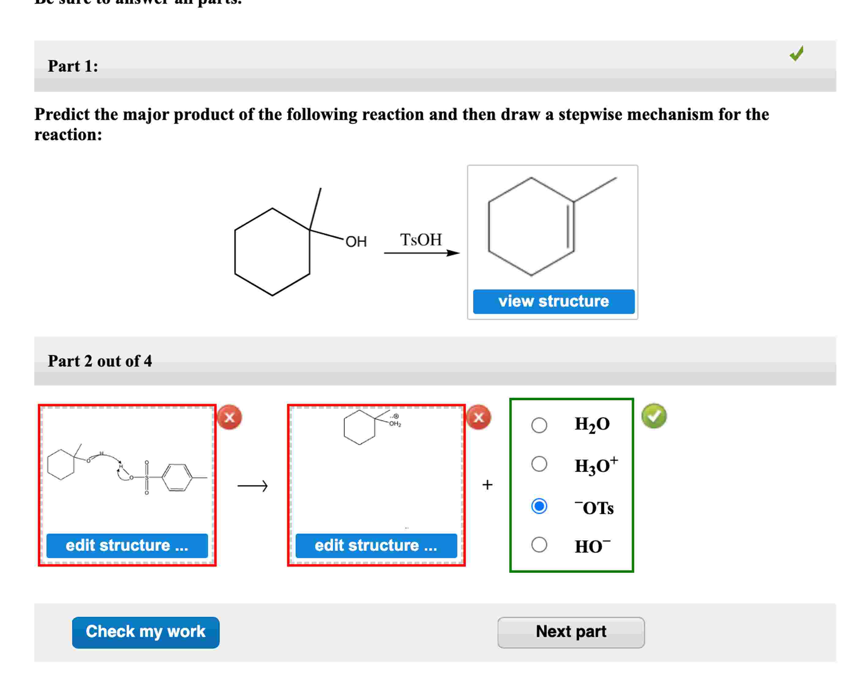 Solved Part 1:Predict the major product of the following | Chegg.com Solved Part 1:Predict the major product of the following | Chegg.com