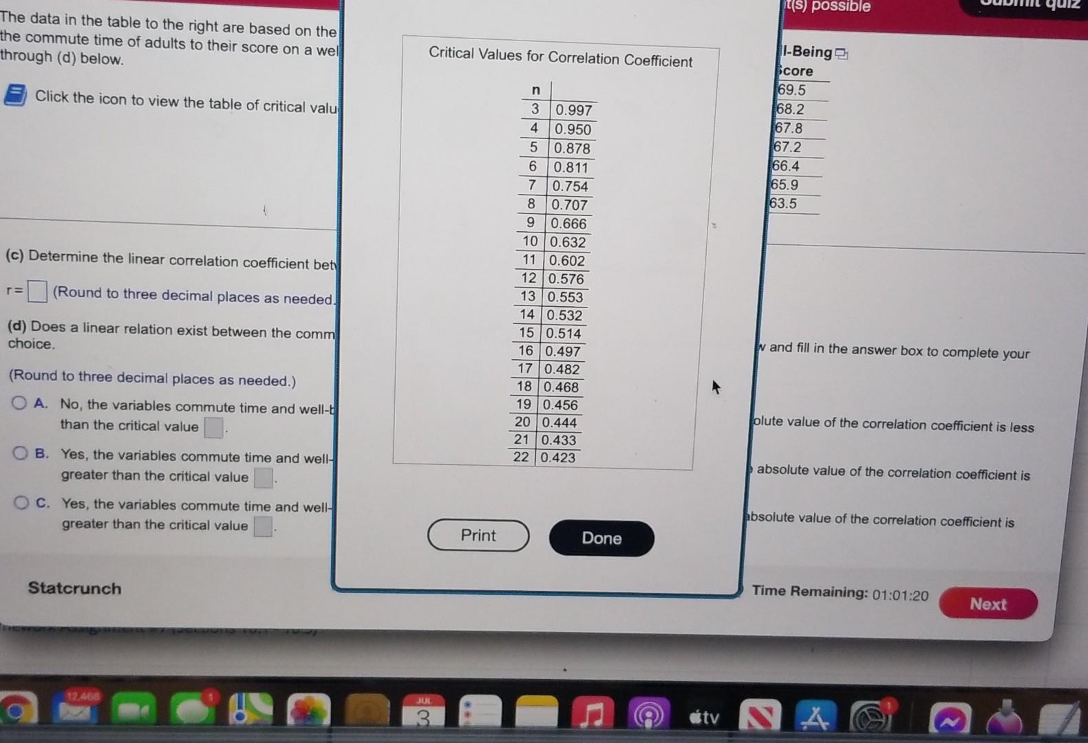 Solved The data in the table to the right are based on the | Chegg.com