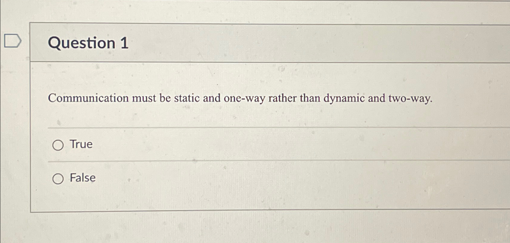 Solved Question 1Communication must be static and one-way | Chegg.com
