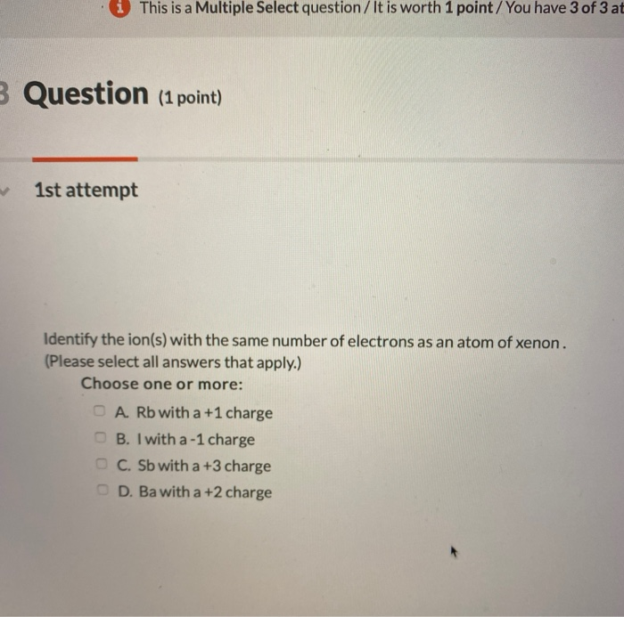Solved This is a Multiple Select question/ It is worth 1 | Chegg.com