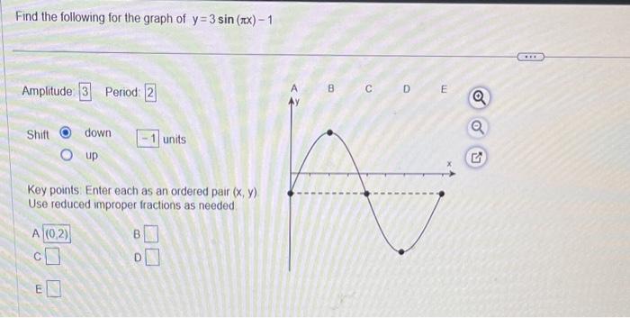Solved Identify the following for the function y=3sin(4x) | Chegg.com