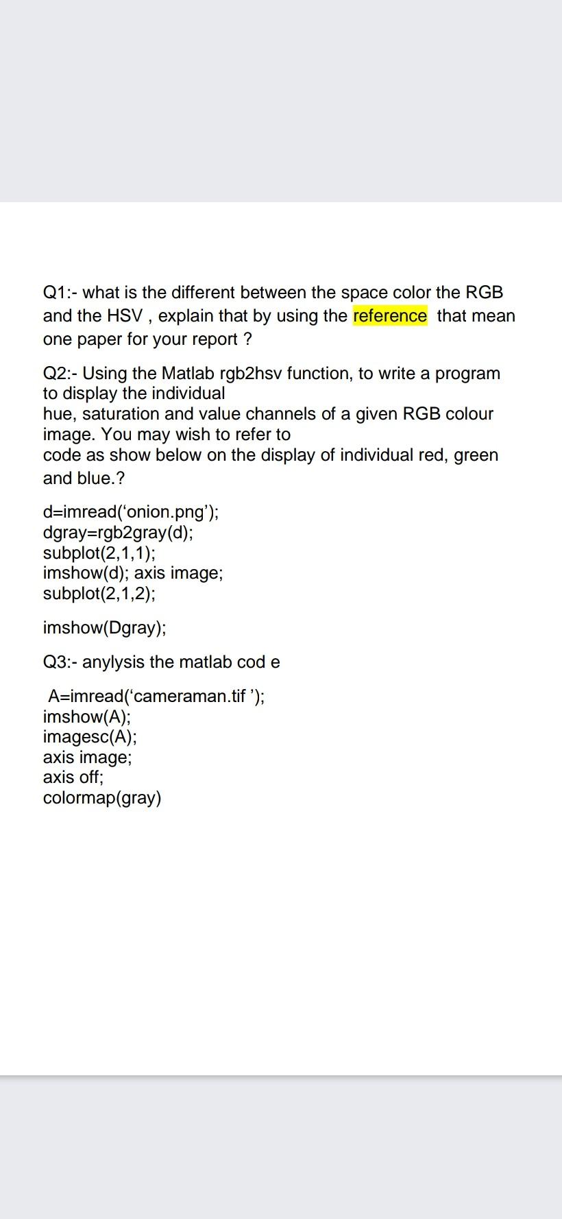 Solved Q1:- what is the different between the space color | Chegg.com