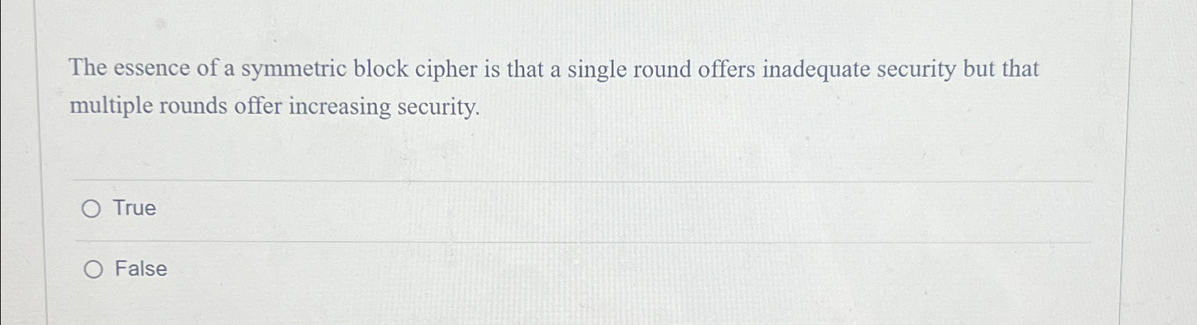 Solved The essence of a symmetric block cipher is that a | Chegg.com