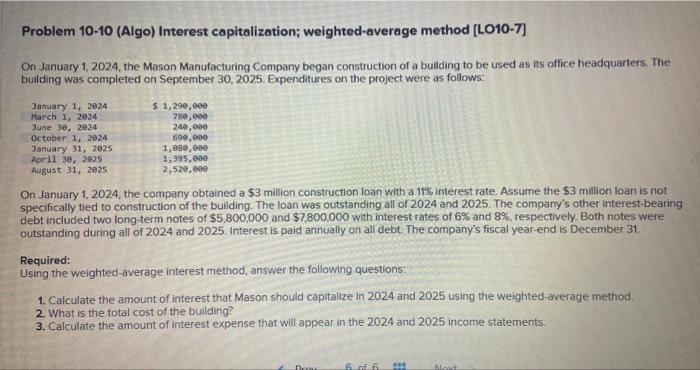 Solved Required: Using the weighted-average interest method, | Chegg.com