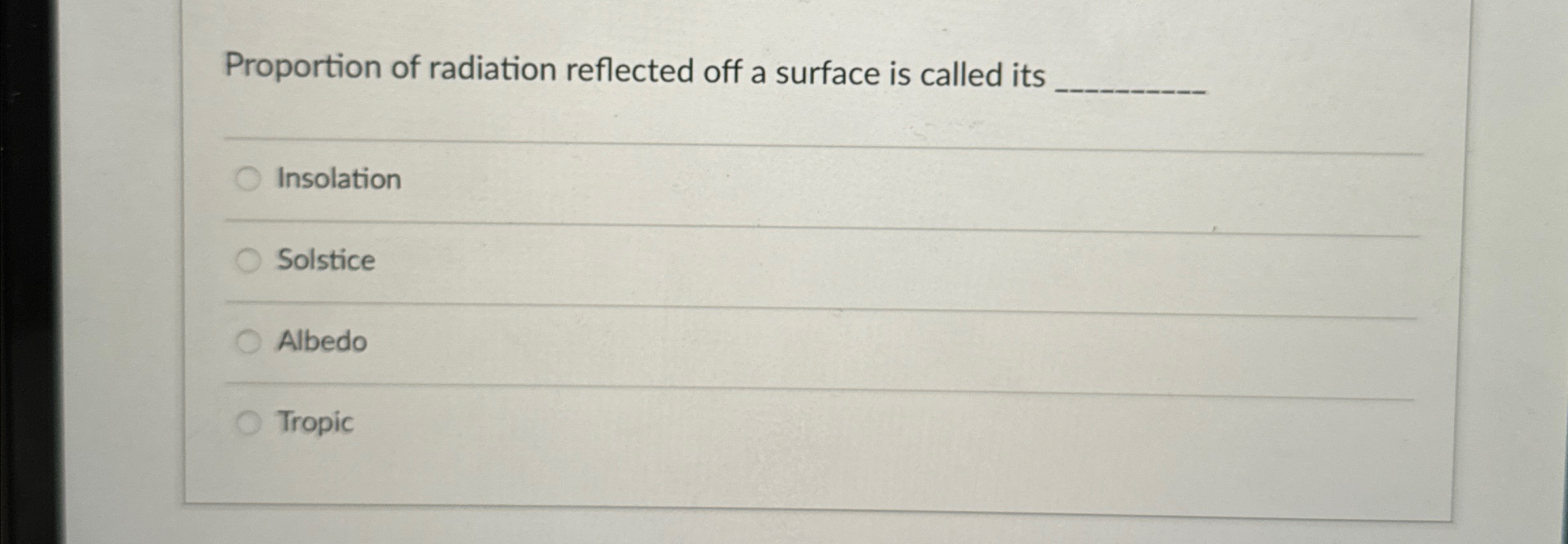 Solved Proportion of radiation reflected off a surface is | Chegg.com