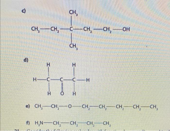 Solved b) CH, CH₂CH₂CCH,CH, COH CH₂ CH₂CH₂CH₂CH₂CH₂CH₂- Lo | Chegg.com
