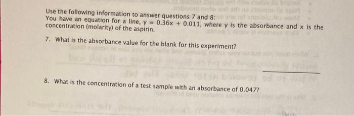 Solved Use the following information to answer questions 7 | Chegg.com