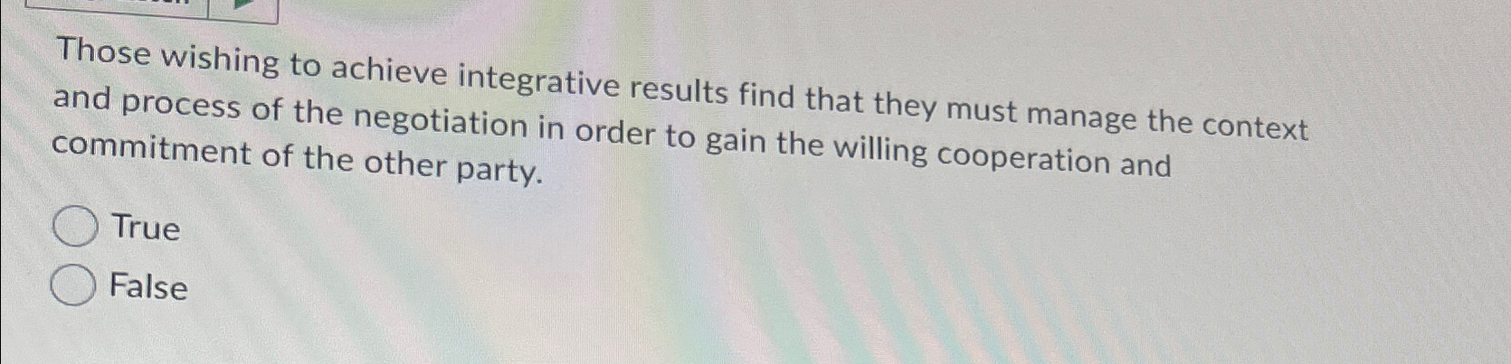 Solved Those wishing to achieve integrative results find | Chegg.com