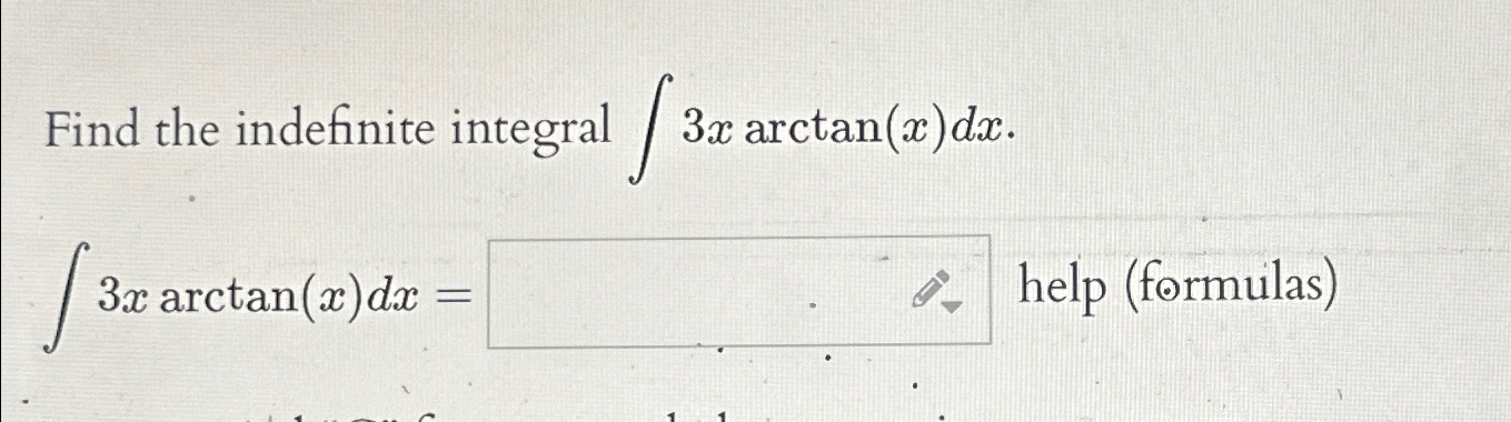 Solved Find the indefinite integral | Chegg.com