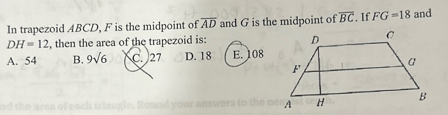 Solved In trapezoid ABCD,F ﻿is the midpoint of ?bar (AD) | Chegg.com