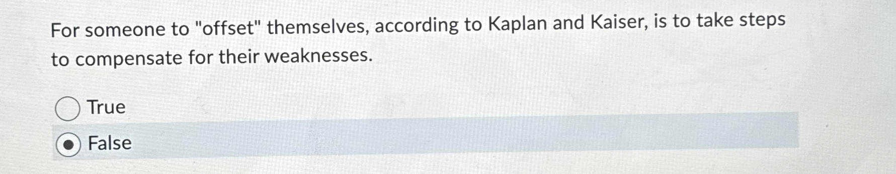 Solved For someone to "offset" themselves, according to | Chegg.com
