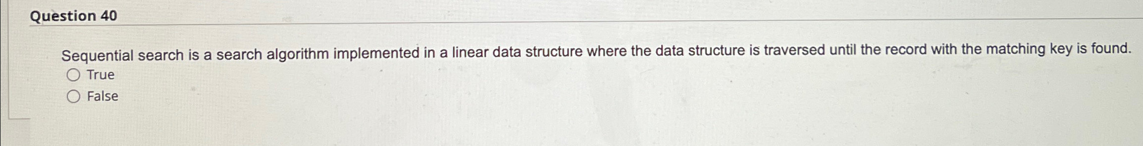Solved Sequential Search Is A Search Algorithm Implemented 0930