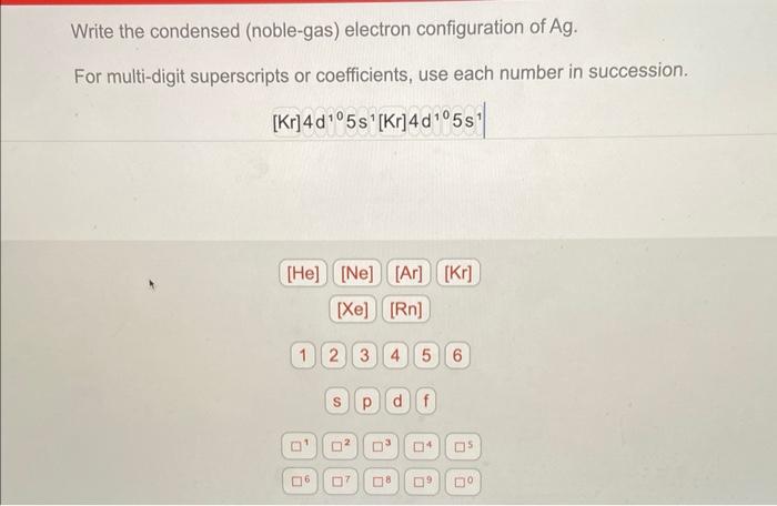 Solved Write the condensed (noble-gas) electron | Chegg.com