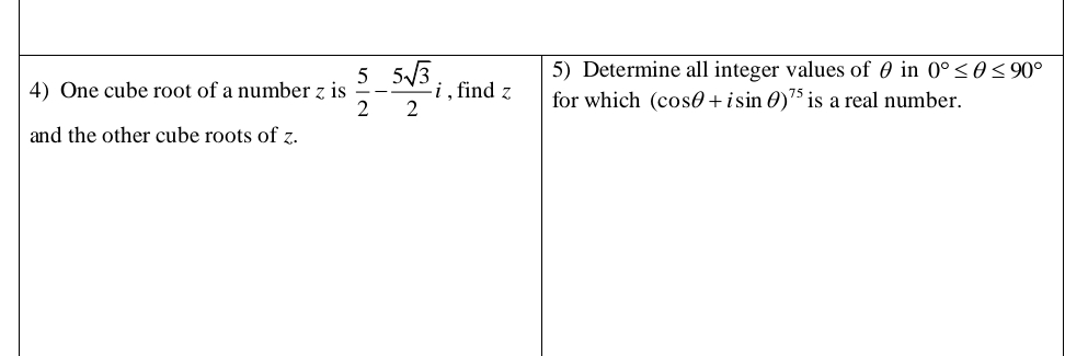 Let xn+iyn=(1+i32)n ﻿where xn ﻿and yn ﻿are real and n | Chegg.com
