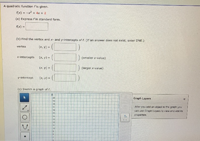 Solved A quadratic function is given. f(x) - -X2 + 4x + 2 | Chegg.com