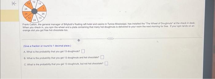 Solved K 13 24 24 12 12 13 13 7 24 24 Frank Catton, the | Chegg.com