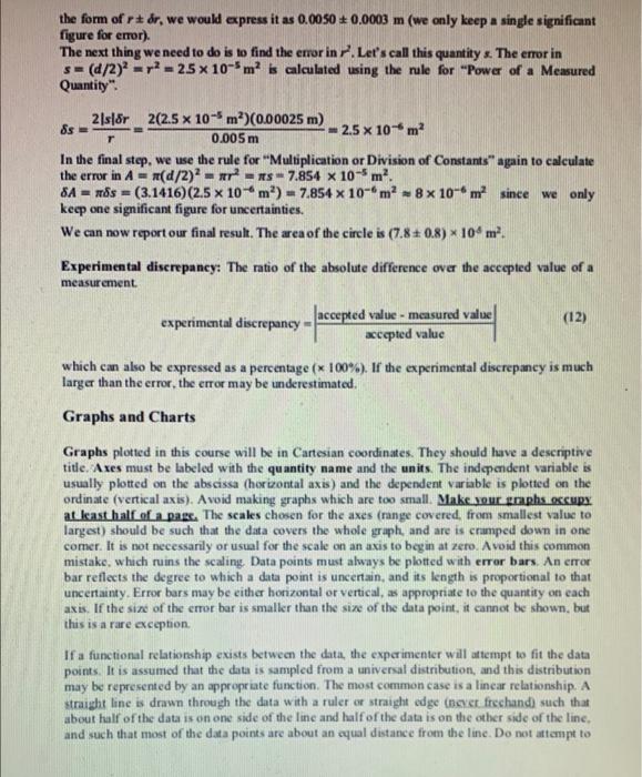 Solved Lab 1: Laboratory Fundamentals and Data Analysis In | Chegg.com