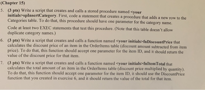 Solved (Chapter 15) 5. (3 pts) Write a script that creates | Chegg.com