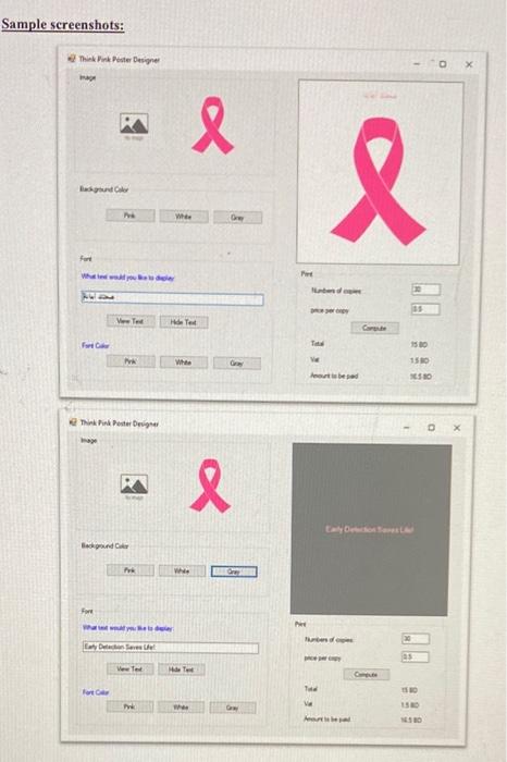 1. Create a new project named ThinkPink_YourID (e.g. | Chegg.com
